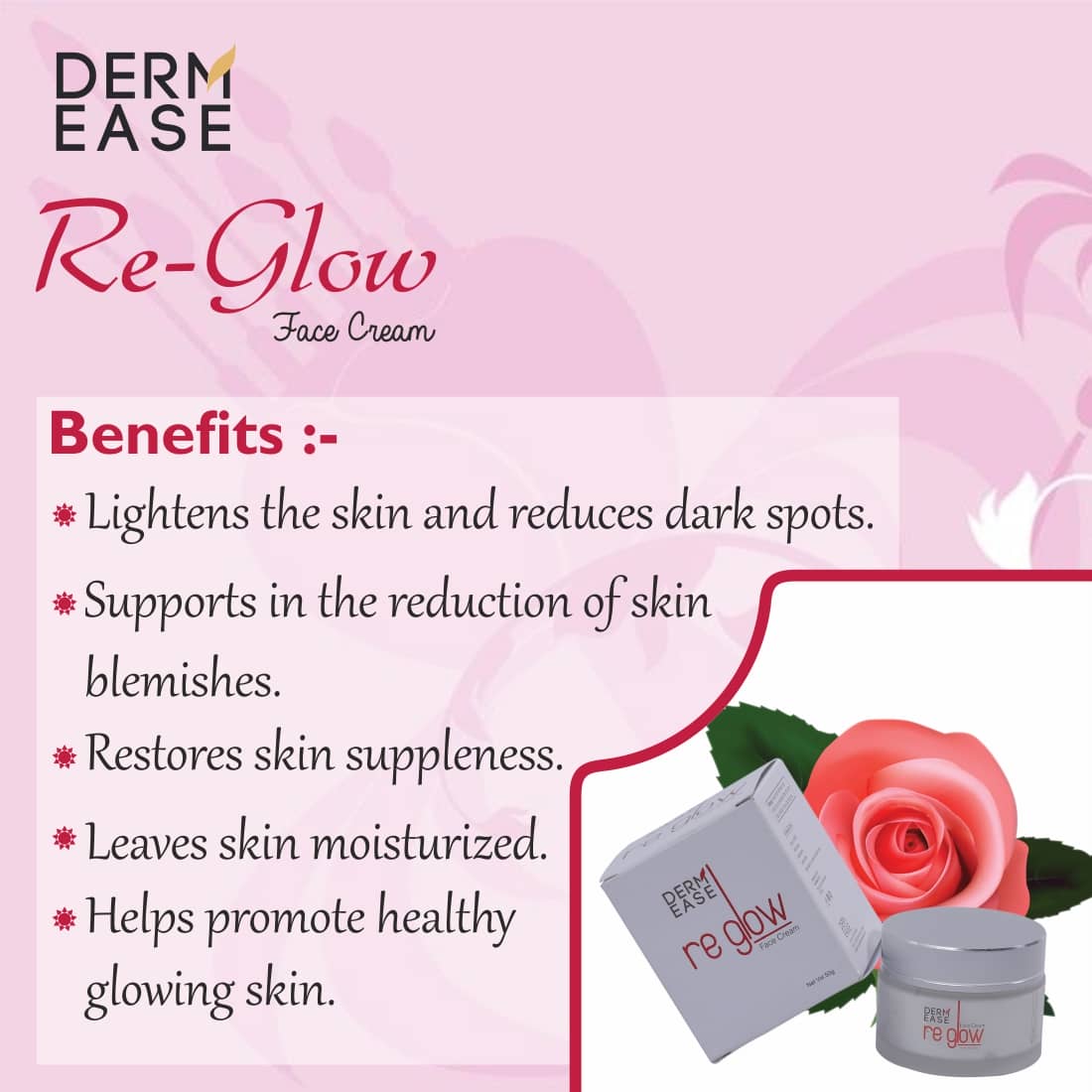 DERM EASE Re Glow Face Cream Combo | YAXON BIOCARE PVT. LTD.