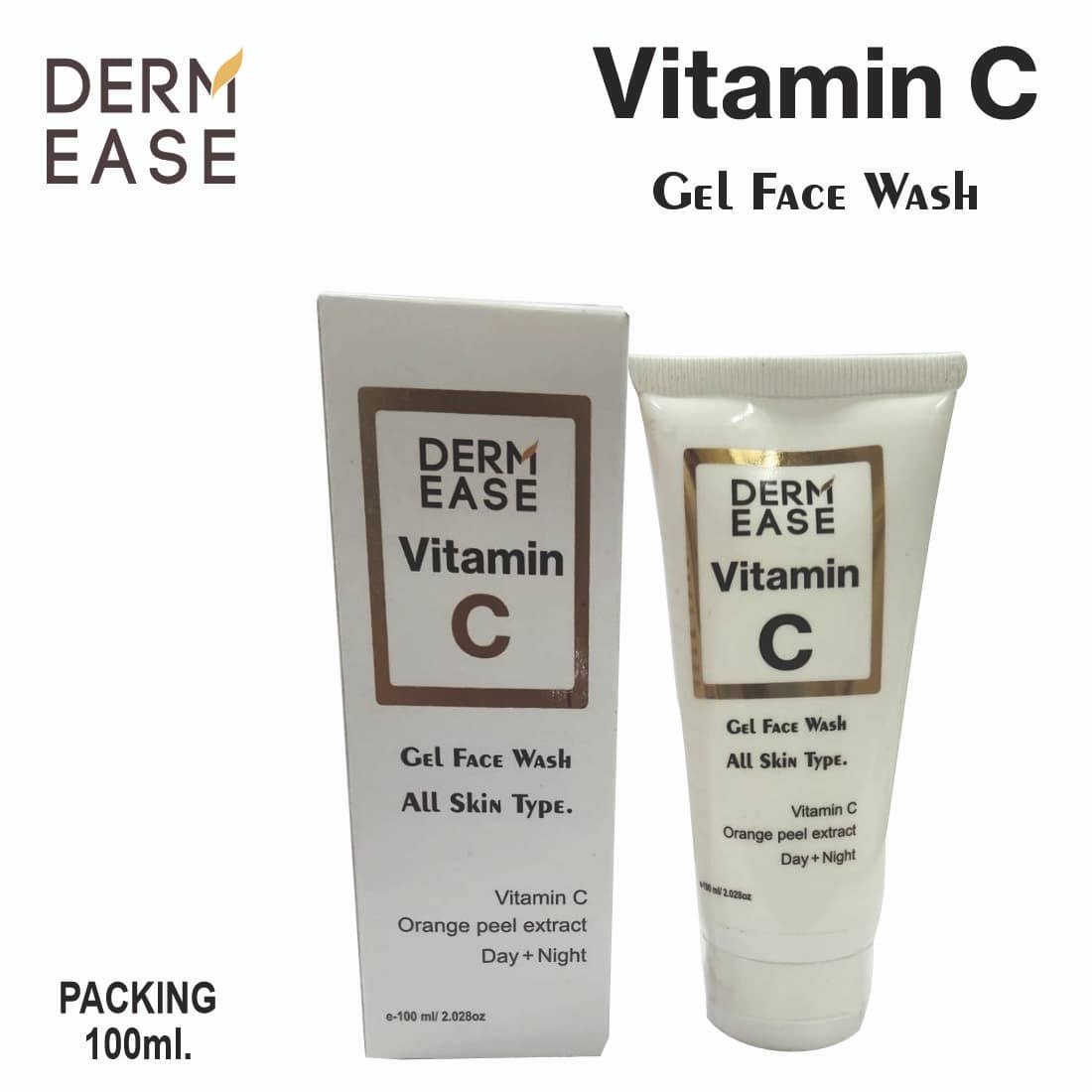 DERM EASE VITAMIN C GEL FACE WASH