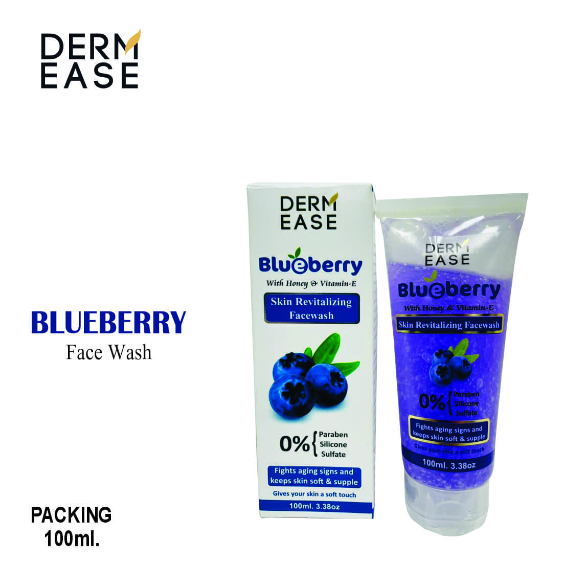 DERM EASE BLUEBERRY FACE WASH